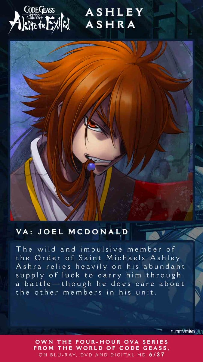 Funimation unveils Dub Cast For Code Geass: Akito the Exiled's ...